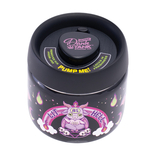 Dank Tank Vacuum Glass Jar | Lit As Hell - Pulsar – Pulsar Vaporizers