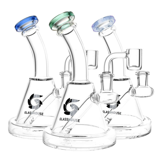 Glass House Bent Neck Dab Rig | Best Mini Rigs - Pulsar – Pulsar Vaporizers