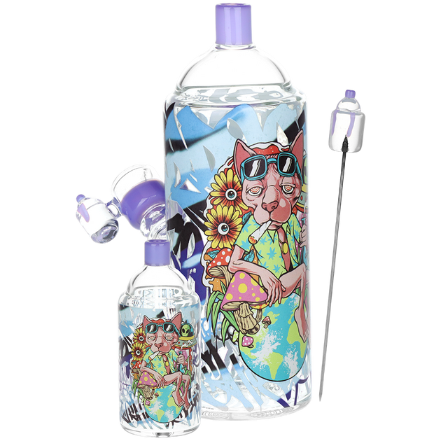 Chill Cat Spray Paint Herb Pipe Duo | Pulsar Graffiti Series – Pulsar ...