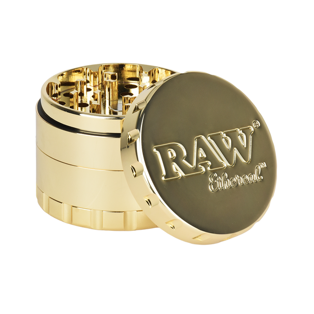 RAW Ethereal Gold-Plated Grinder | Luxury Herb Grinders - Pulsar ...
