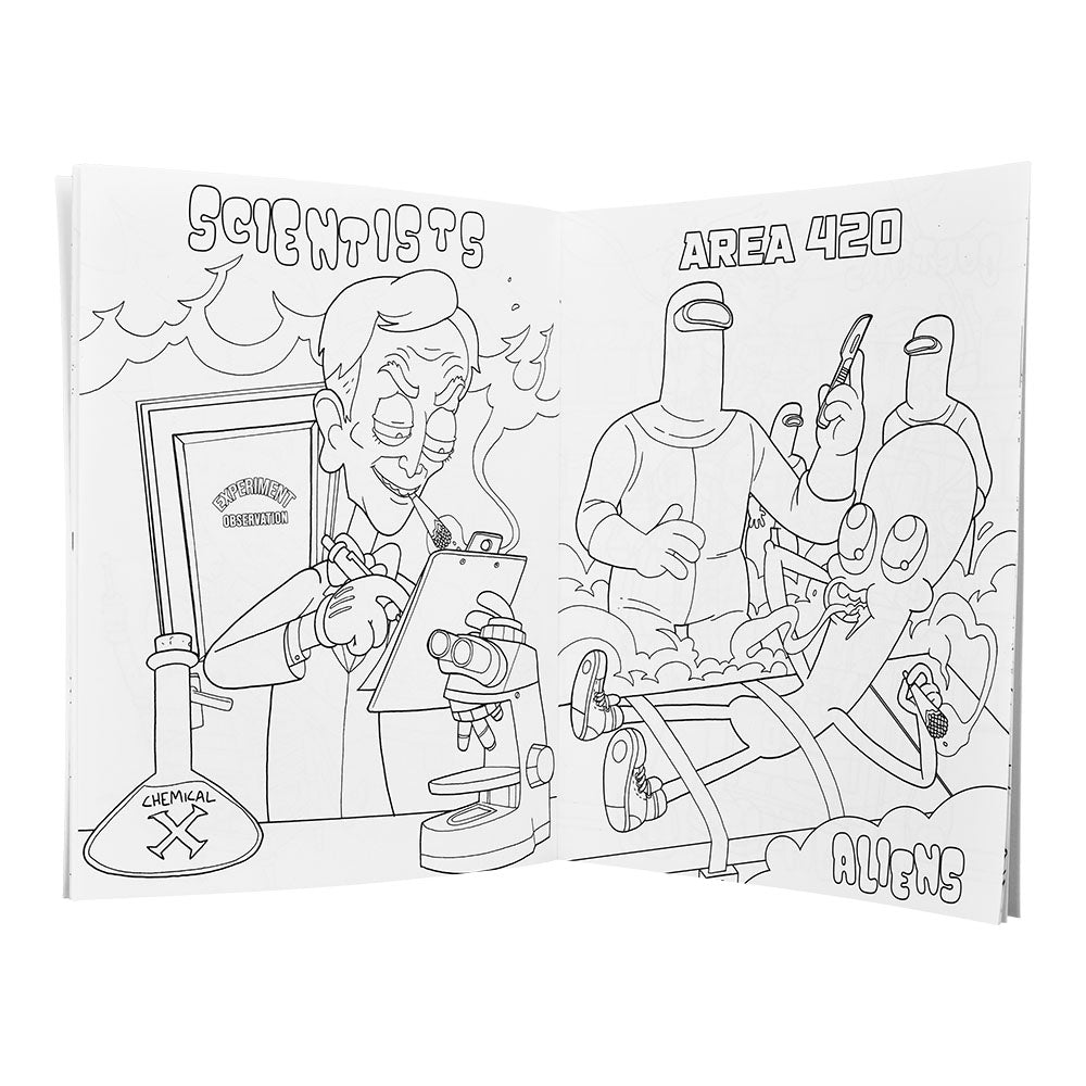 coloring pages rocket aliens